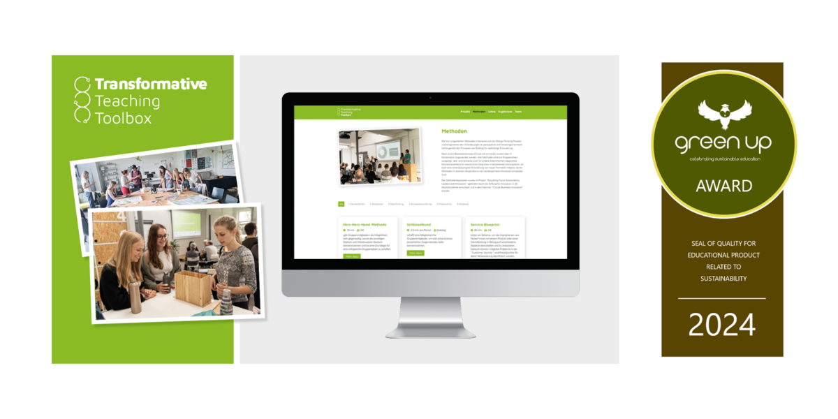 Transformative Teaching Toolbox gewinnt Greenup Award